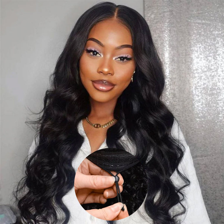 Shop V Part Human Hair Wig with Glueless Lace