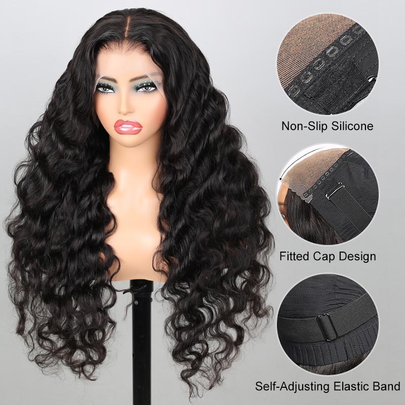 (Super Deal)Megalook 30 inches 13x4 Lace Frontal Wigs Pre-plucked Natu ...