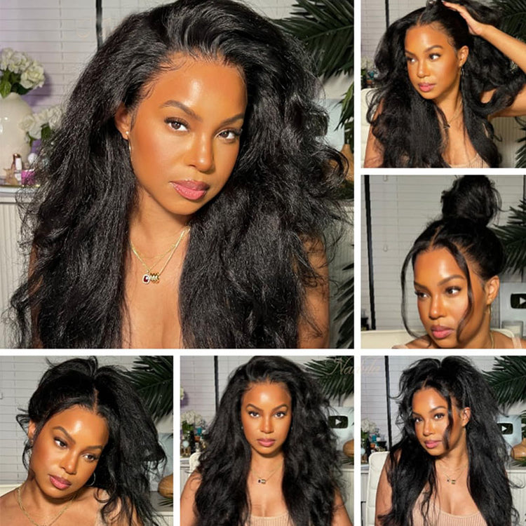 Medium Length Body Wave Pre-Bleached Knots 99J Burgundy/#4 Chocolate B ...