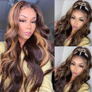 Highlight Bundles Brazilian Straight Human Hair Bundles Ombre Brown St ...